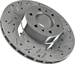 4WDbits Toyota Dimpled Slotted Vented Front Brake Rotor