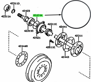 4WDbits Toyota 8 Inch Rear Bearing Retainer To Housing O Ring