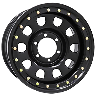 4WDbits Steel Rim 16 x 8 PCD 6/139.7 Offset +12 Black D Window ...