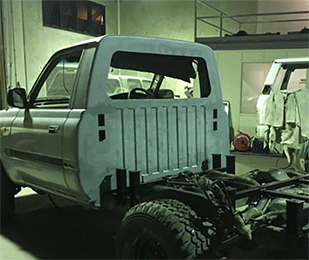 4WDbits Landcruiser 80 Single Cab Rear Wall Kit