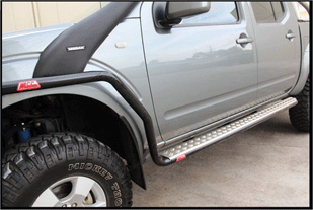 4WDbits Navara D40 Side Steps with Guard Rails