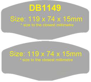 4WDbits Toyota Front Brake Pads - 1 Set