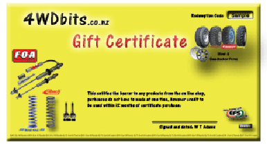 4WDbits Gift Certificate - Value of your Choice