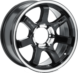 4WDbits Alloy Rim Lenso RT7 Blk 17 x 8 PCD 6/139.7 Offset +20