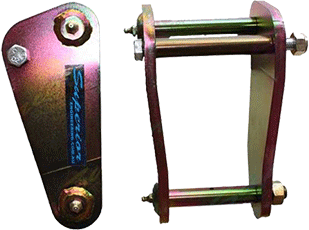 4WDbits Landcruiser 76, 78 & 79 Series Welded Extended Shackle Rear ...