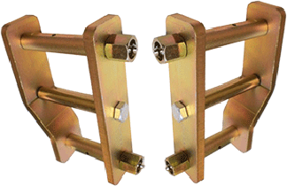 4WDbits Navara D40 - Rear Extended Swing Shackles - Pair