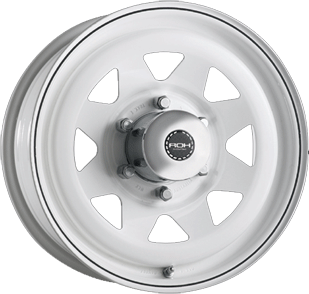 4WDbits ROH Steel Rim 15 x 8 PCD 6/139.7 Offset -22 White