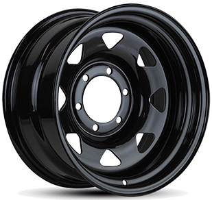 4WDbits ROH Steel Rim 16 x 8 PCD 5/150 Offset 0 Black